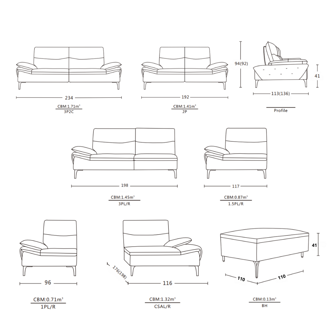 Sofa | Komplektas Margarita - Sofaforma
