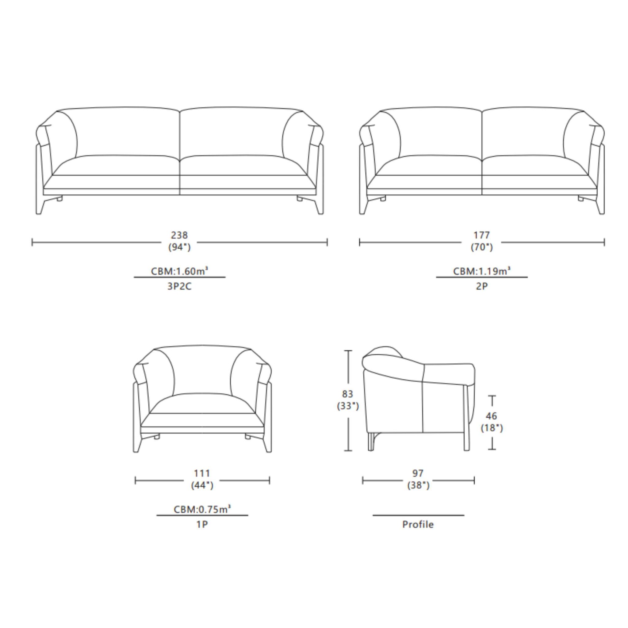 Sofa | Komplektas Morris - Sofaforma